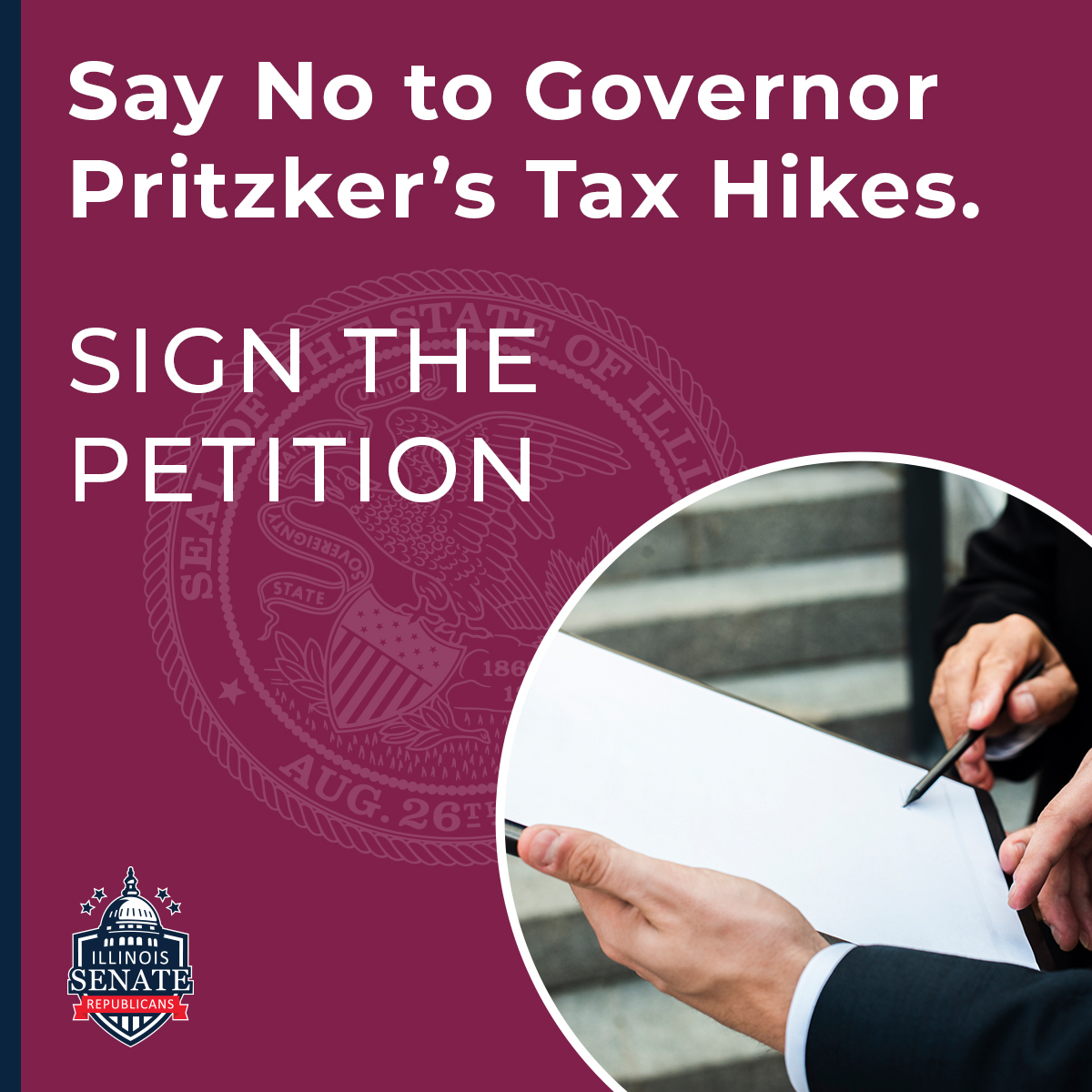 Say No to Pritzker's Tax Hikes Petition - Sally Turner